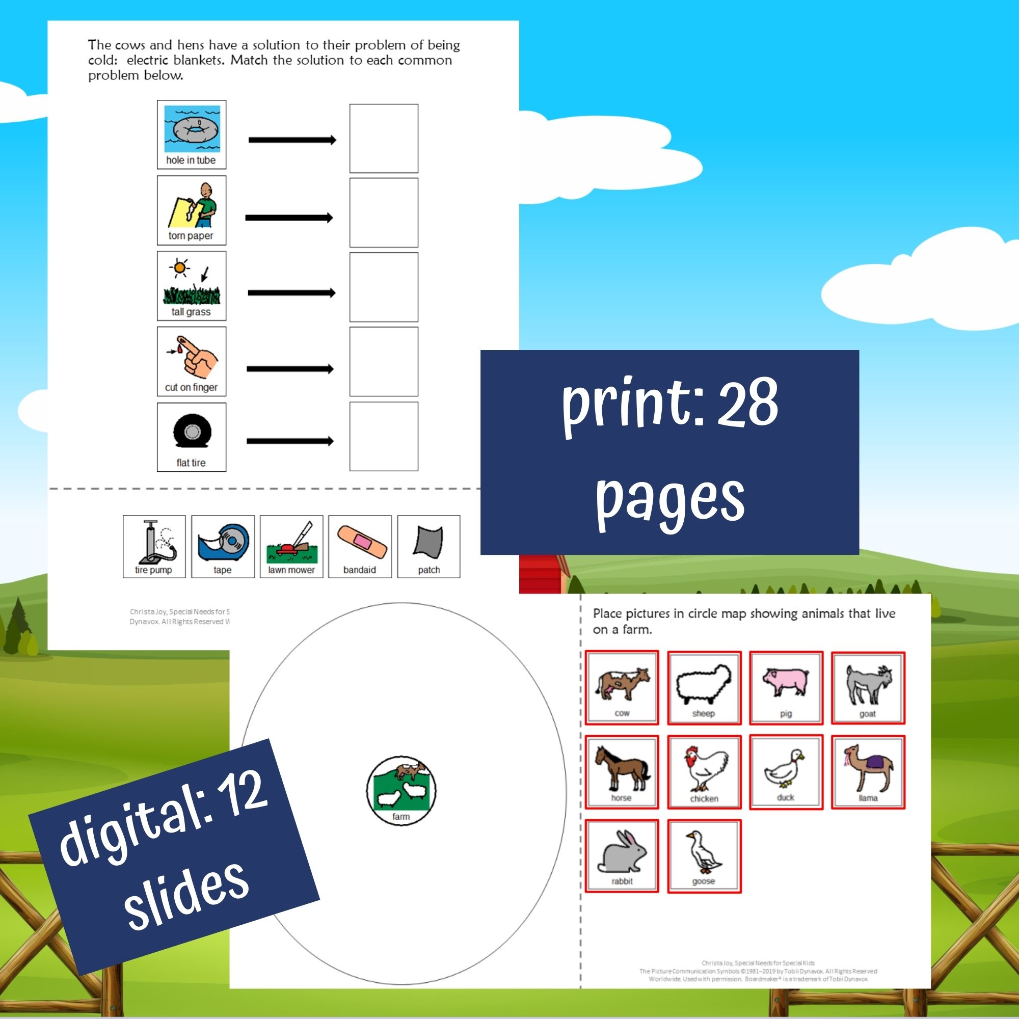 Click Clack Moo Literacy Unit for Special Education PRINT AND DIGITAL ...
