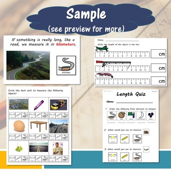Metric Measuring Length Unit for Special Education PRINT and DIGITAL ...