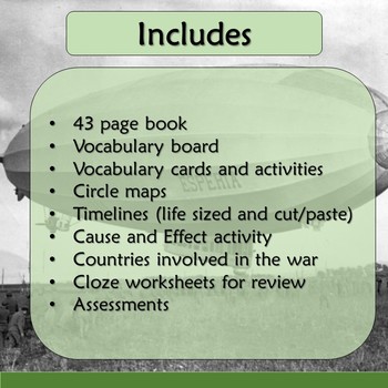 World War 1 Unit for Special Education PRINT AND DIGITAL • Special ...