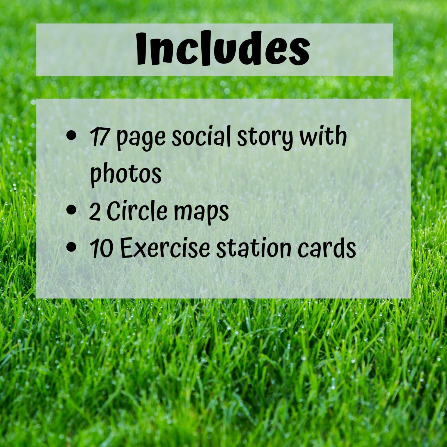 Let's Exercise Social Story and Activity - Special Needs for Special Kids