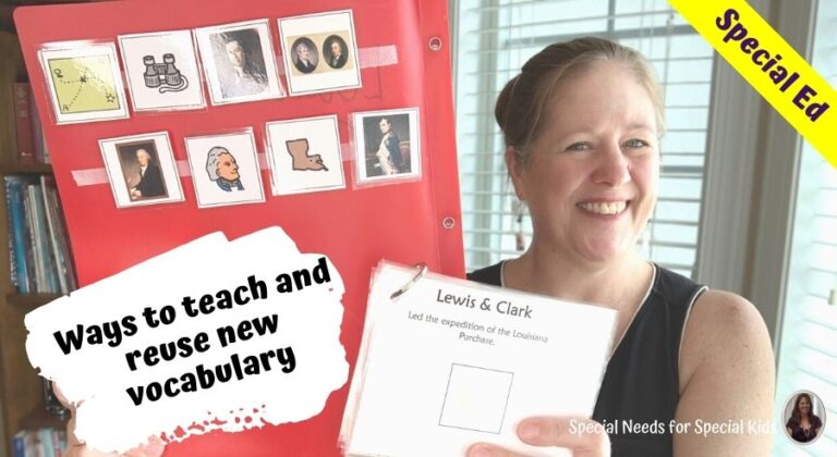 How to teach new vocabulary in a special education classroom • Special ...