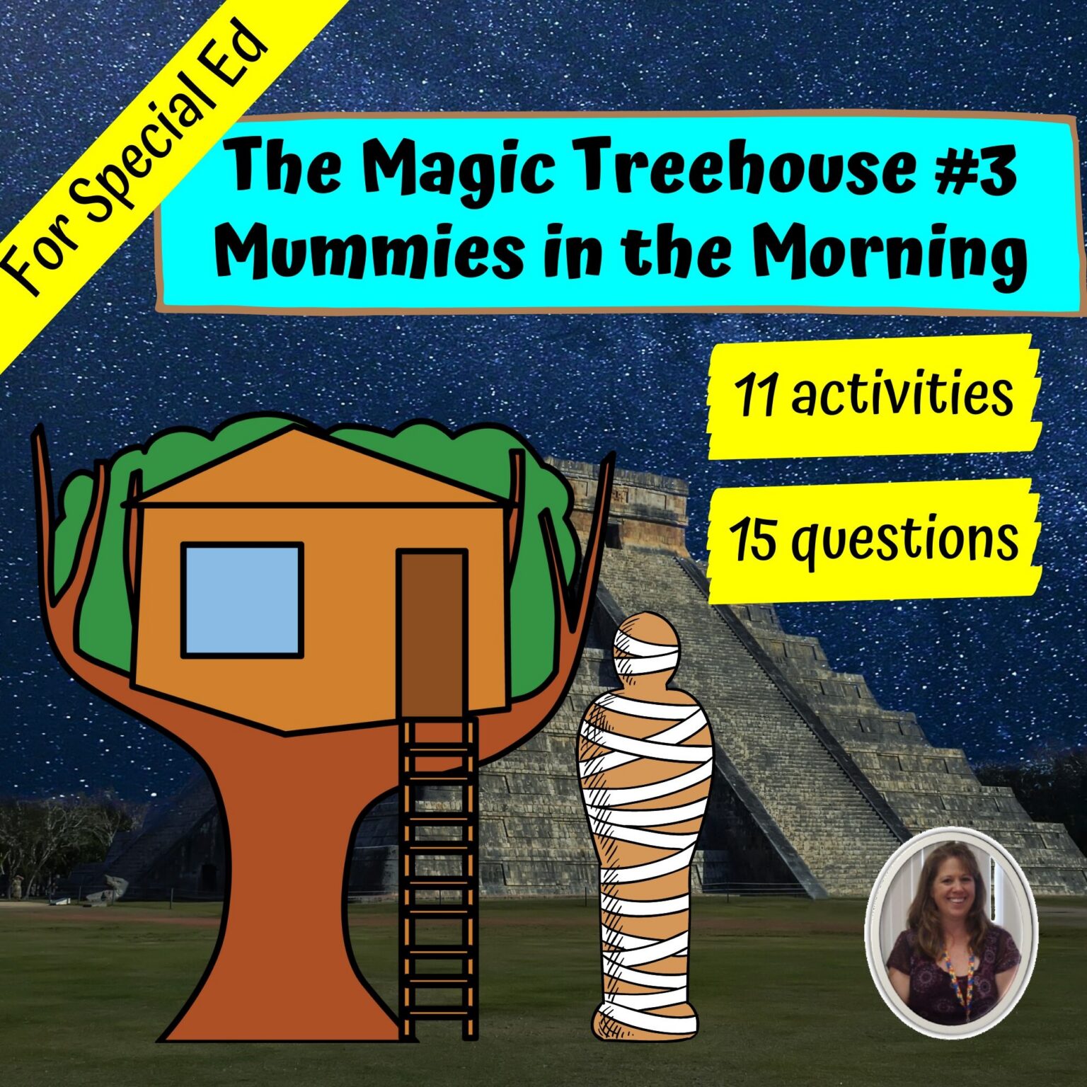 Mummies in the Morning: MTH #3 Novel Study for Special Ed with ...