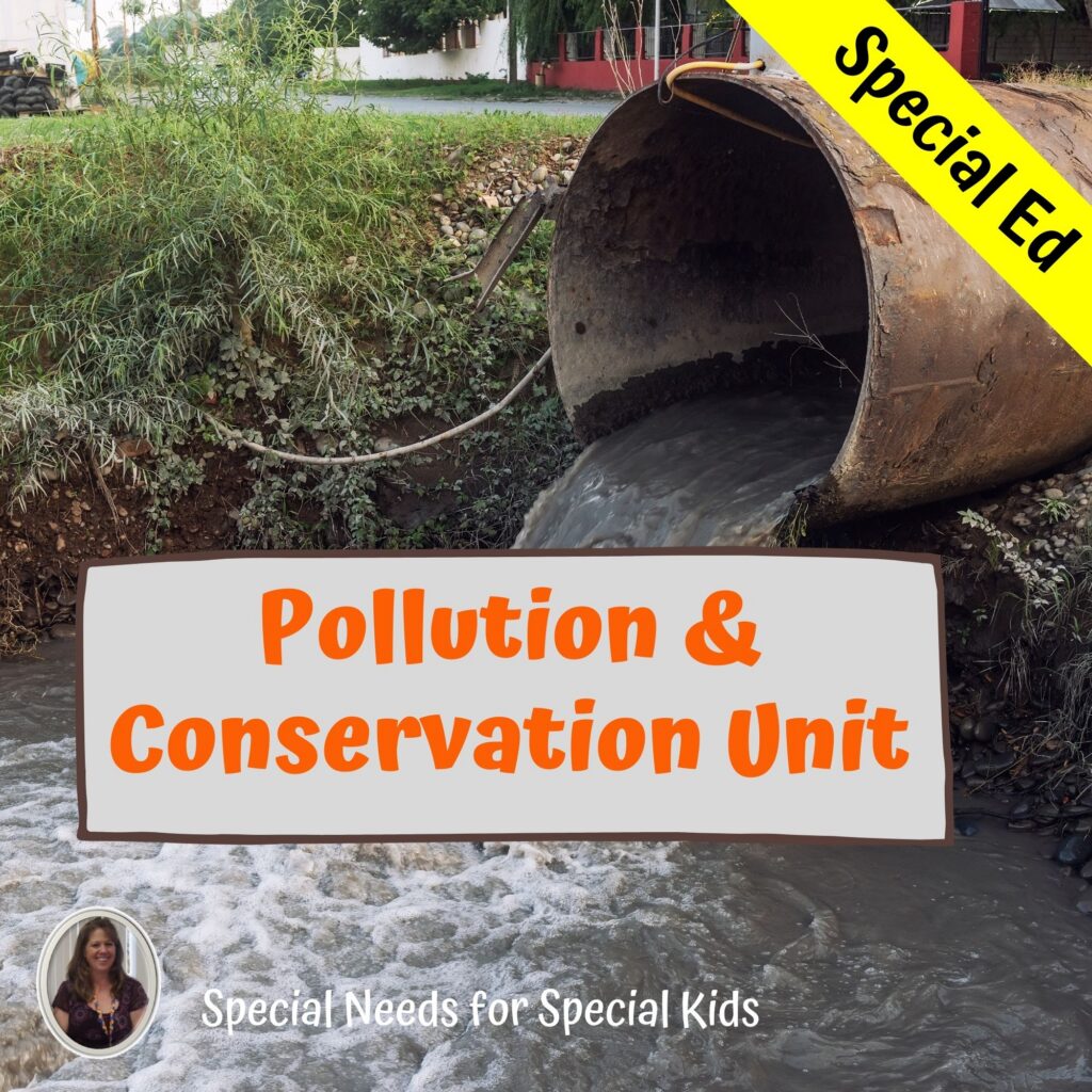 Pollution and Conservation Unit for Special Ed with digital activities ...