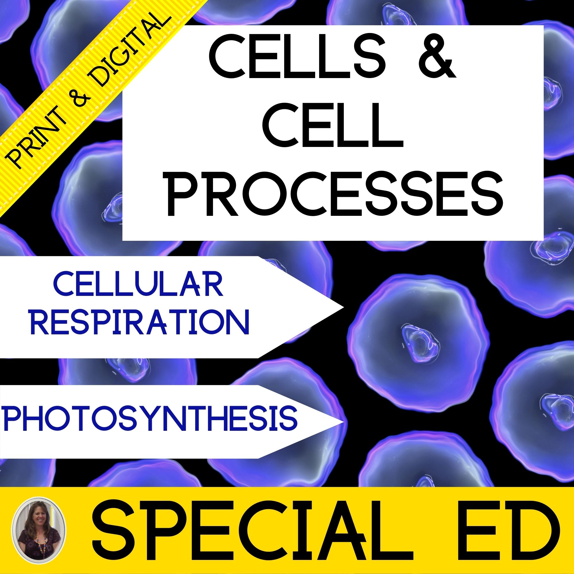 Cells And Cell Processes Unit For Special Education PRINT AND DIGITAL