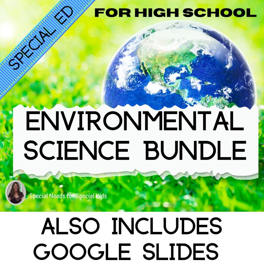 Environmental Science Semester Long Bundle For Special Ed PRINT and ...