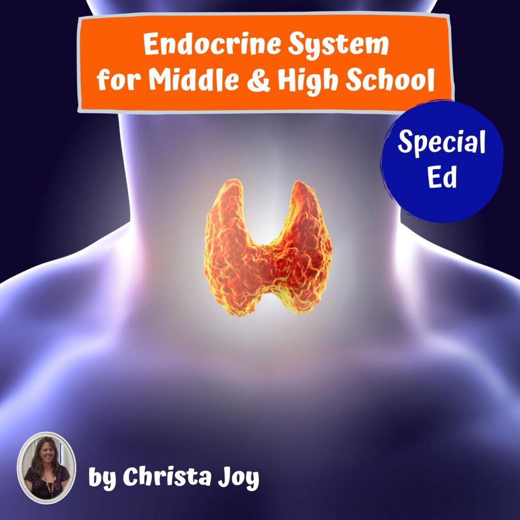 Endocrine System for Middle and High School Special Education PRINT AND ...