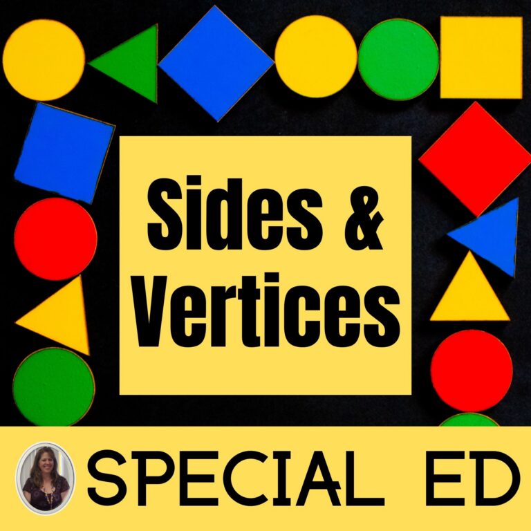 Sides and Vertices 2D Shapes for Special Education PRINT and DIGITAL ...