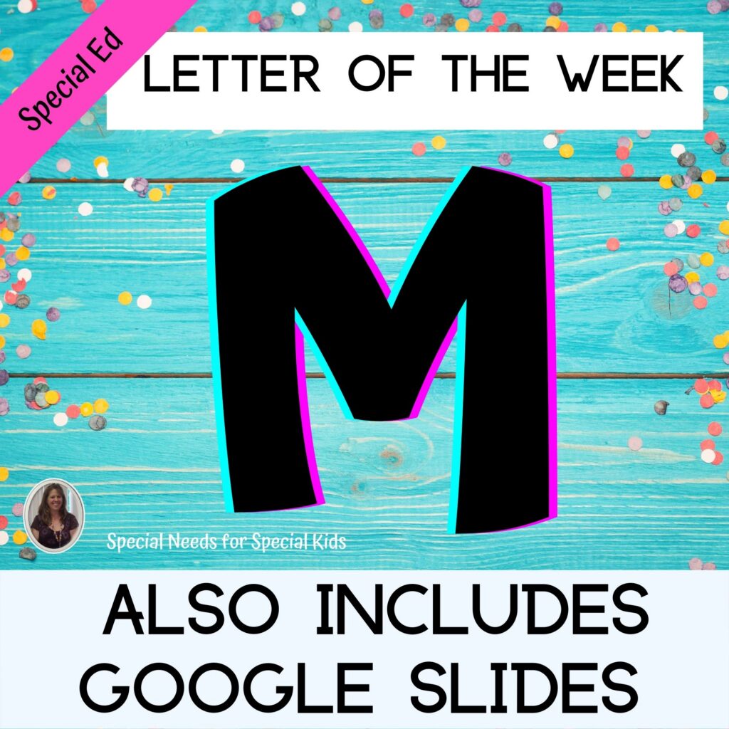 Letter of the Week Letter M Unit for Special Education PRINT and ...