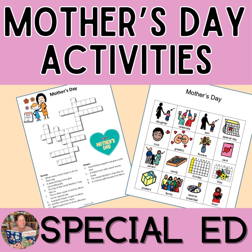 Mothers Day Special Education Mothers Day Word Search, Writing Prompt ...