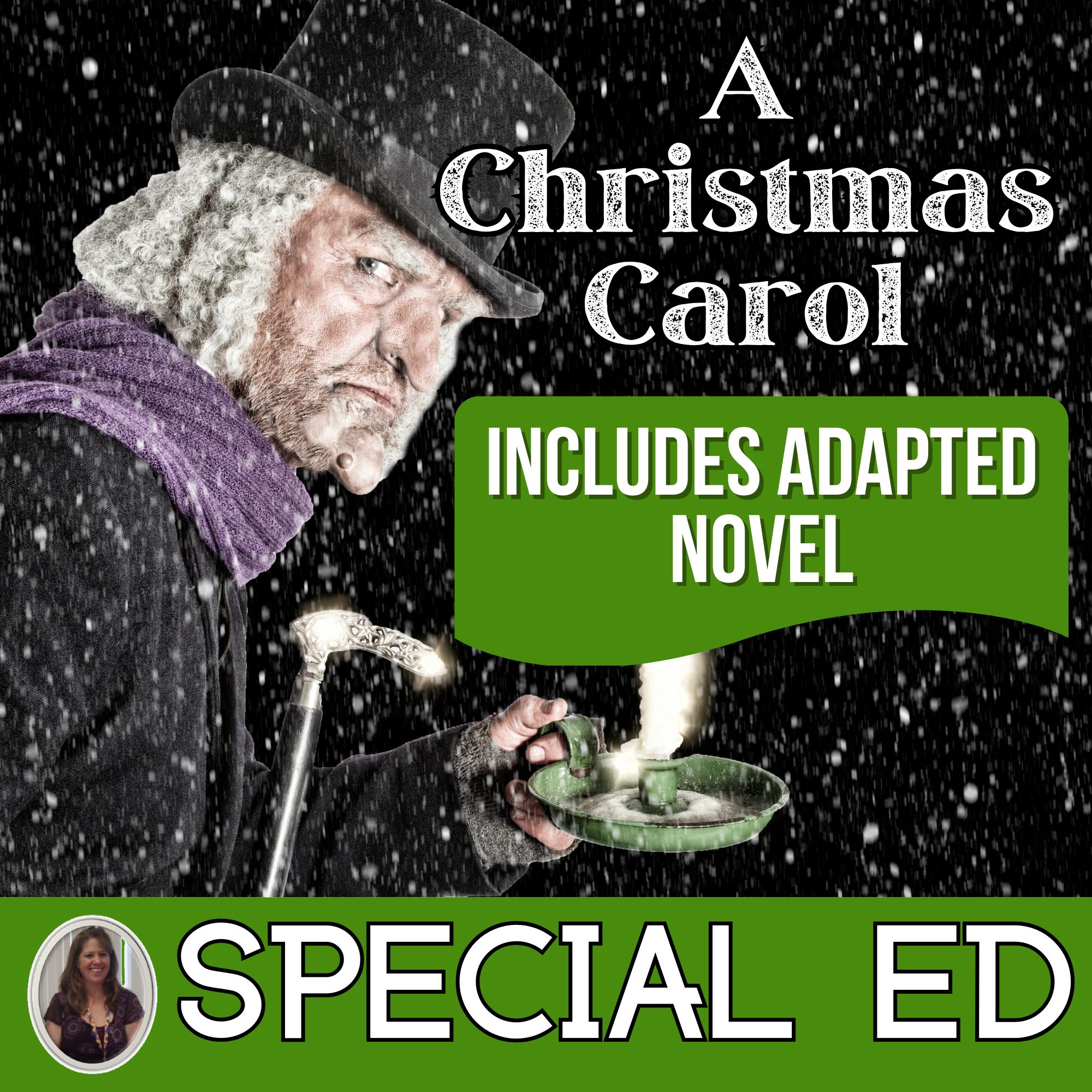 A Christmas Carol by Charles Dickens Adapted Novel Study for Special ...