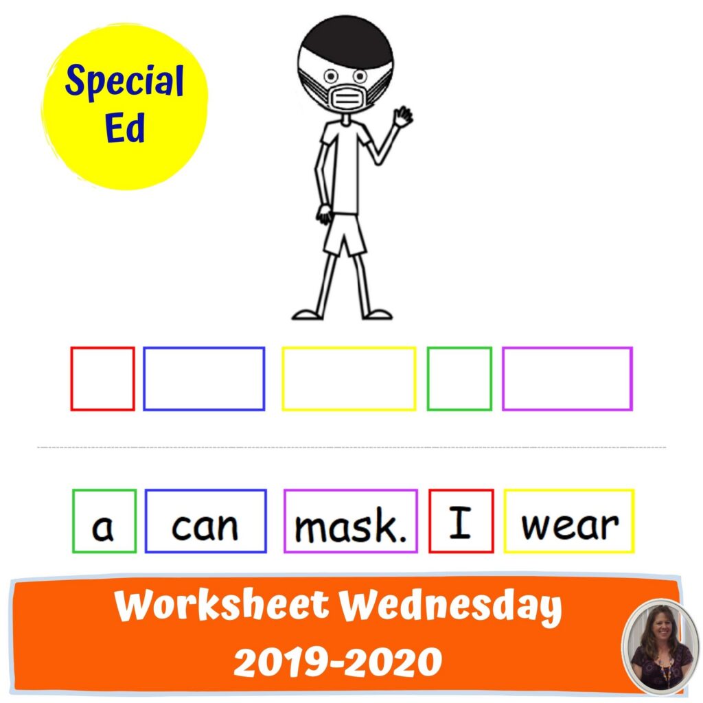 One year of Wednesday worksheets for special education • Special Needs ...
