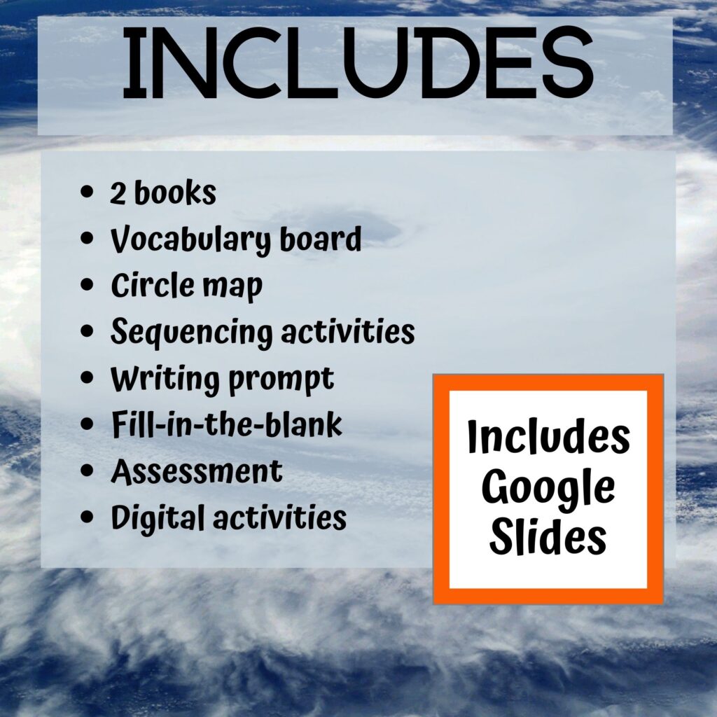 Hurricanes Unit for Special Education PRINT and DIGITAL Weather ...