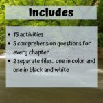 On My Honor Novel Study for Special Education with chapter questions ...