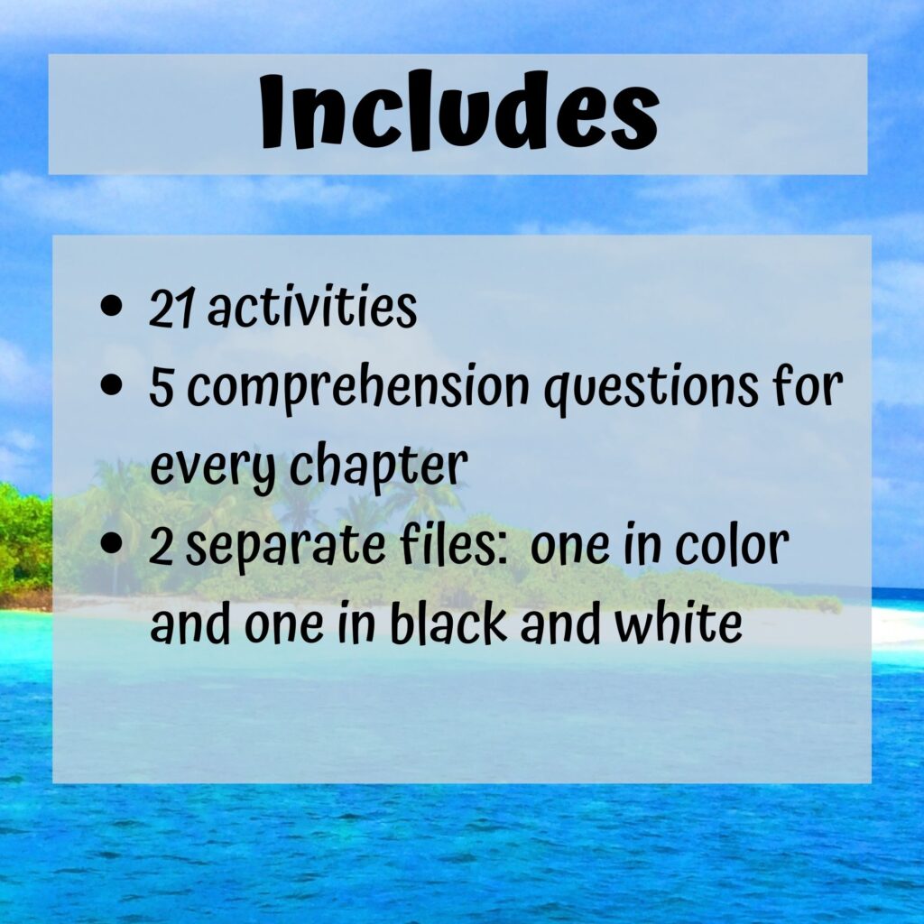 Nim's Island Novel Study for Special Education with chapter questions ...