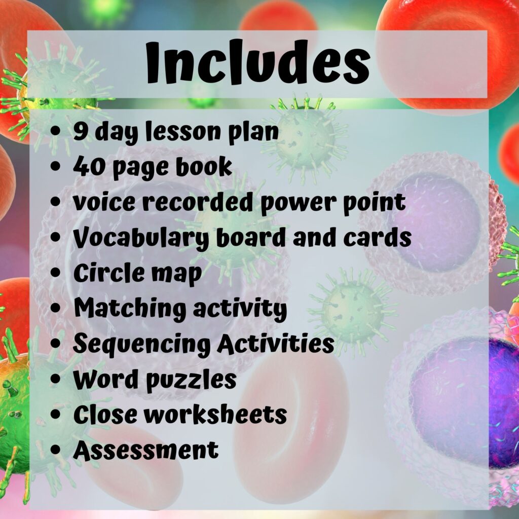 Immune System for Middle and High School Special Education PRINT AND ...