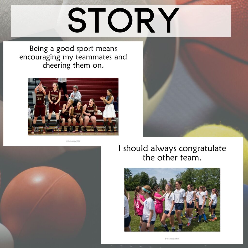 Good Sportsmanship Social Story and Activities EDITABLE • Special Needs ...