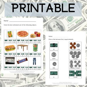 Money Worksheets for Special Education PRINT AND DIGITAL • Special ...