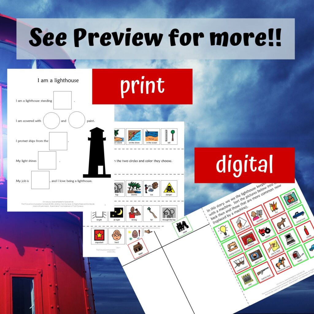 Hello Lighthouse Literacy Unit for Special Education PRINT AND DIGITAL ...