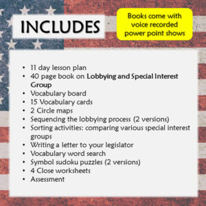 Lobbying and Special Interest Groups for Special Ed with digital ...