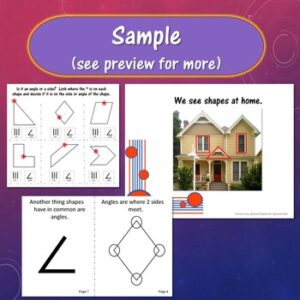Shapes: Sides and Angles Unit for Special Ed with digital activities ...