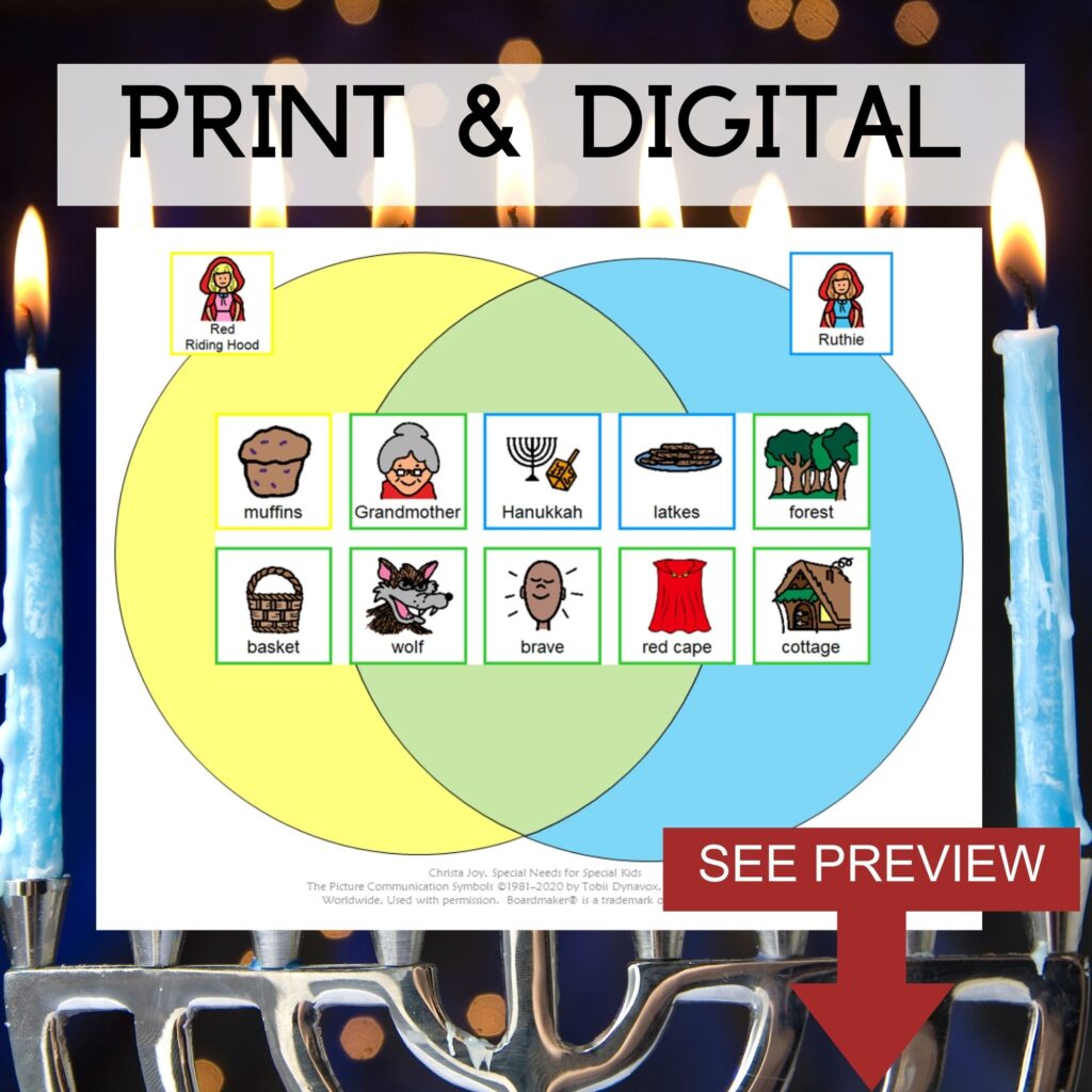 Little Red Ruthie A Hanukkah Tale for Special Education • Special Needs ...