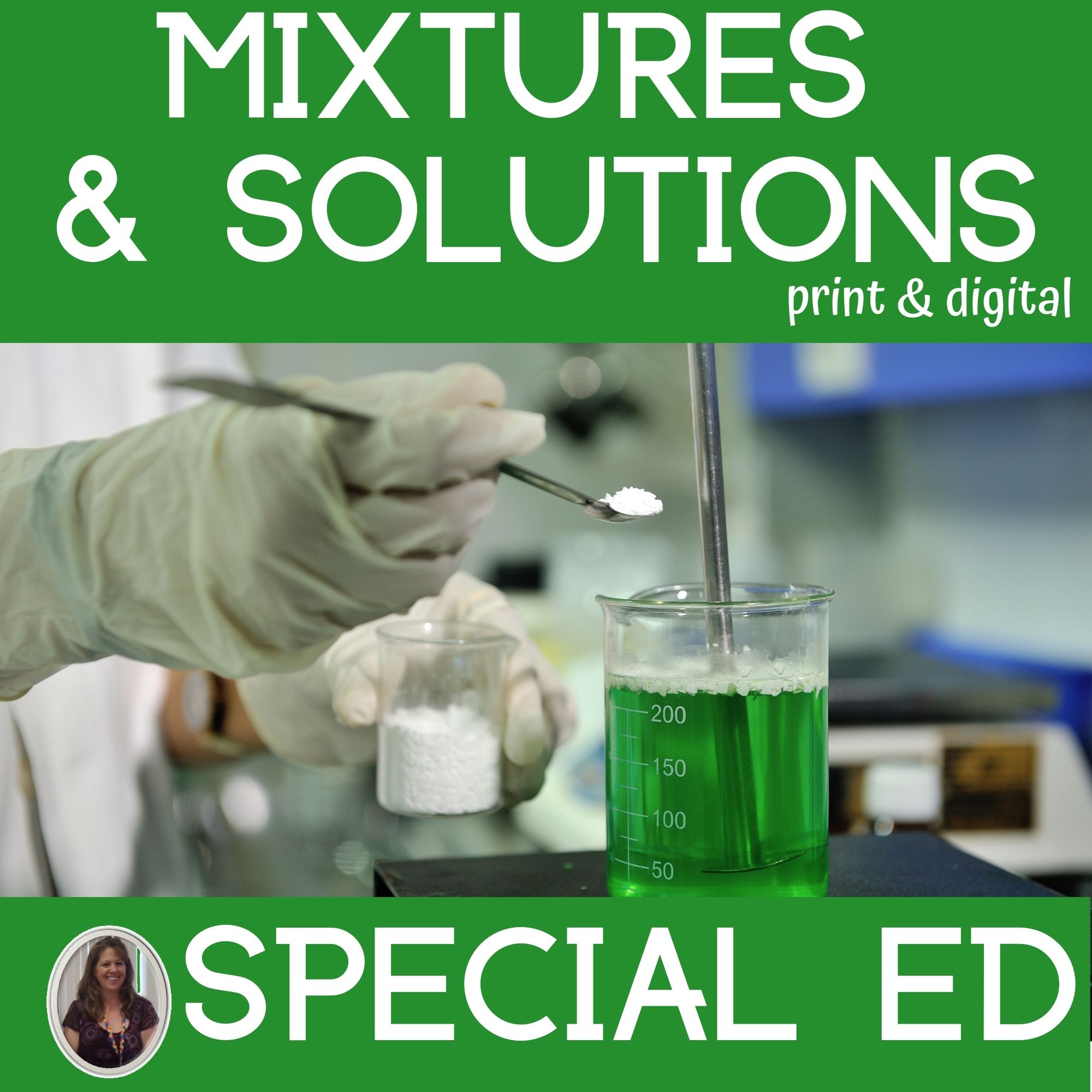 Mixtures And Solutions For Special Education Chemistry PRINT AND DIGITAL