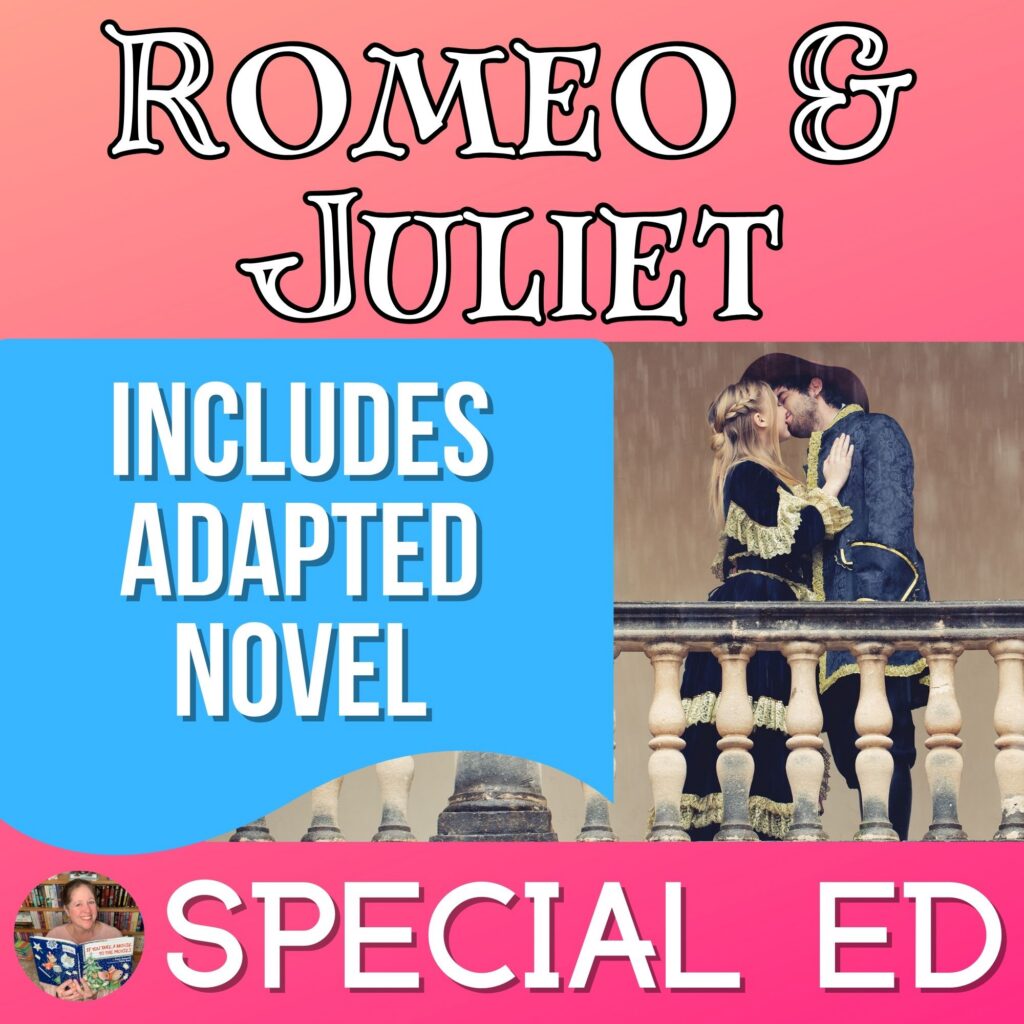 Romeo and Juliet Adapted Shakespeare Novel Study Romeo & Juliet ...