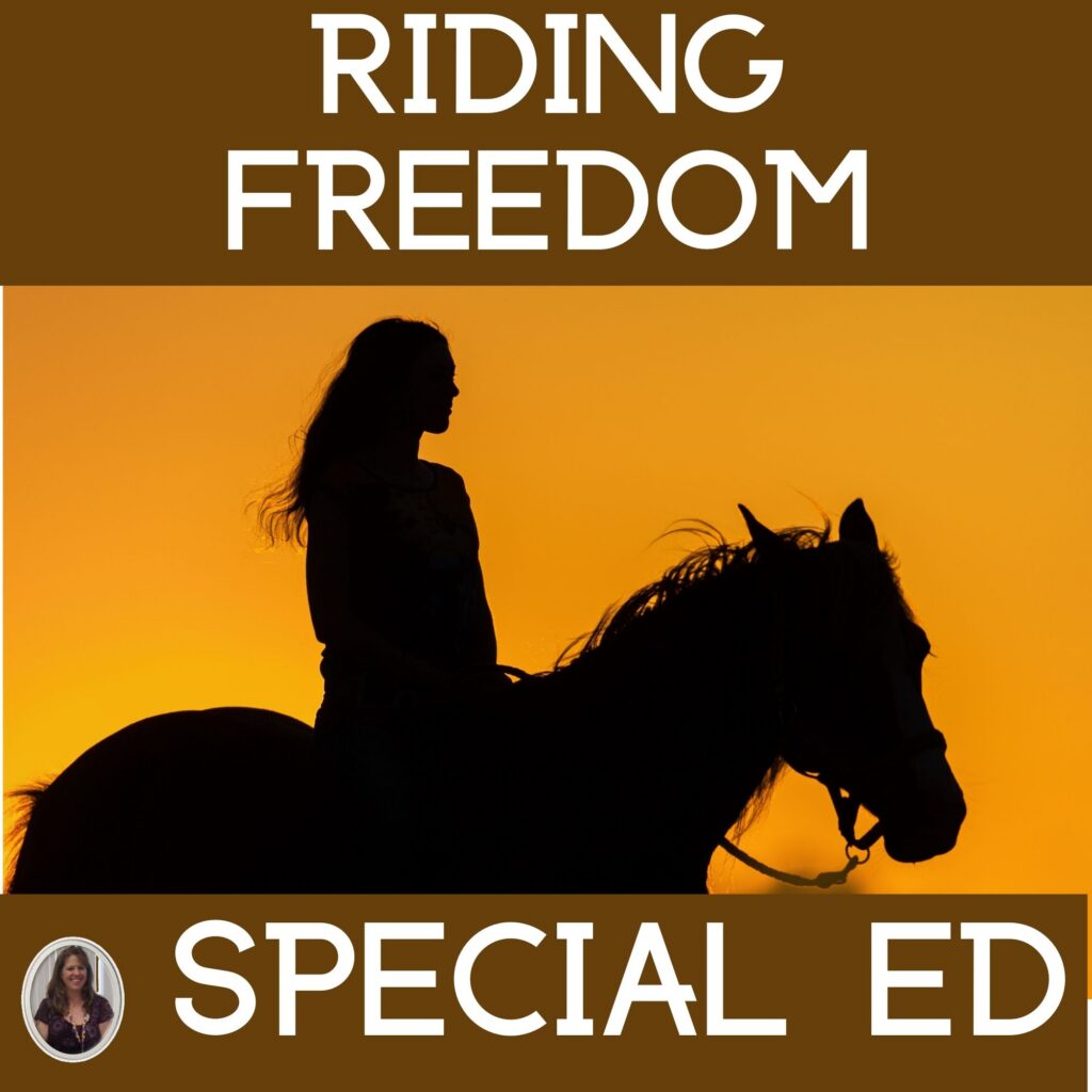 Riding Freedom Novel Study for Special Education with chapter questions ...