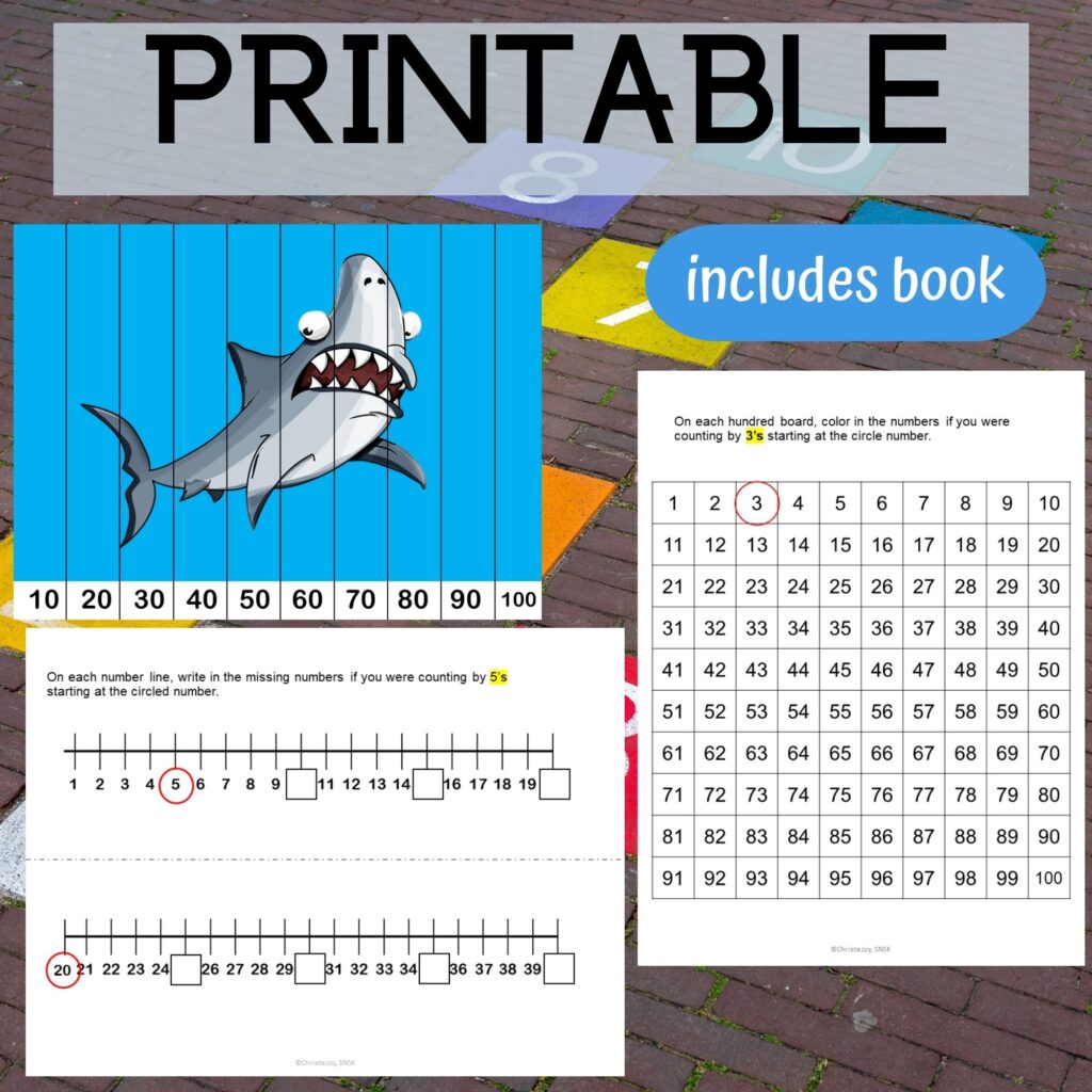 Skip Counting Activities for Special Education 2 separate learning ...