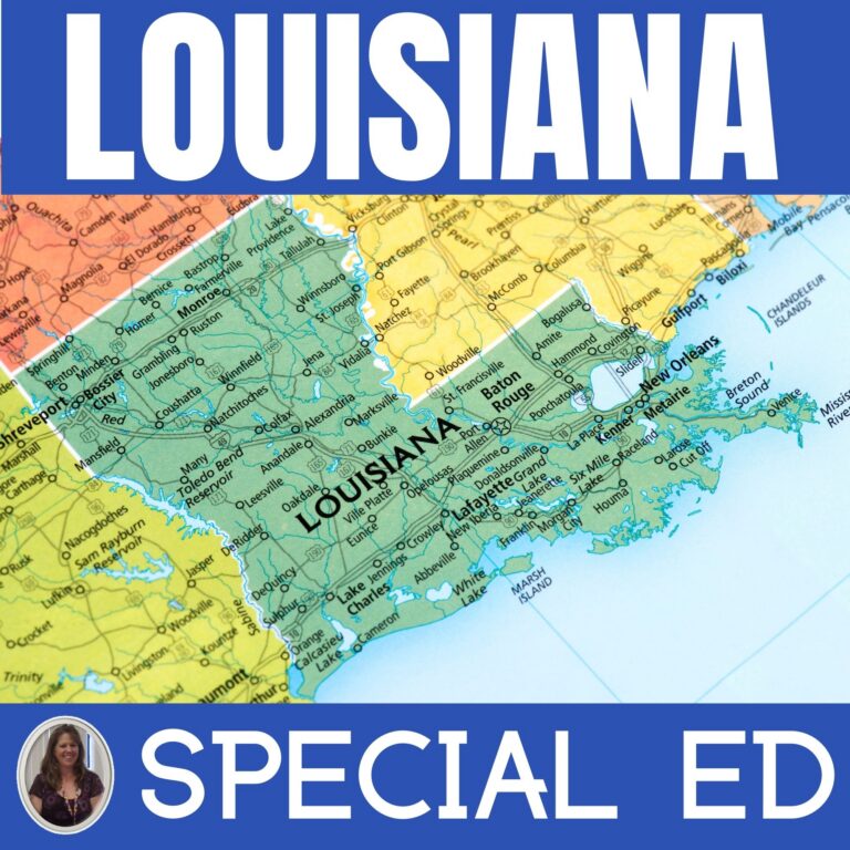 Louisiana for Special Education PRINT and DIGITAL US States Geography ...