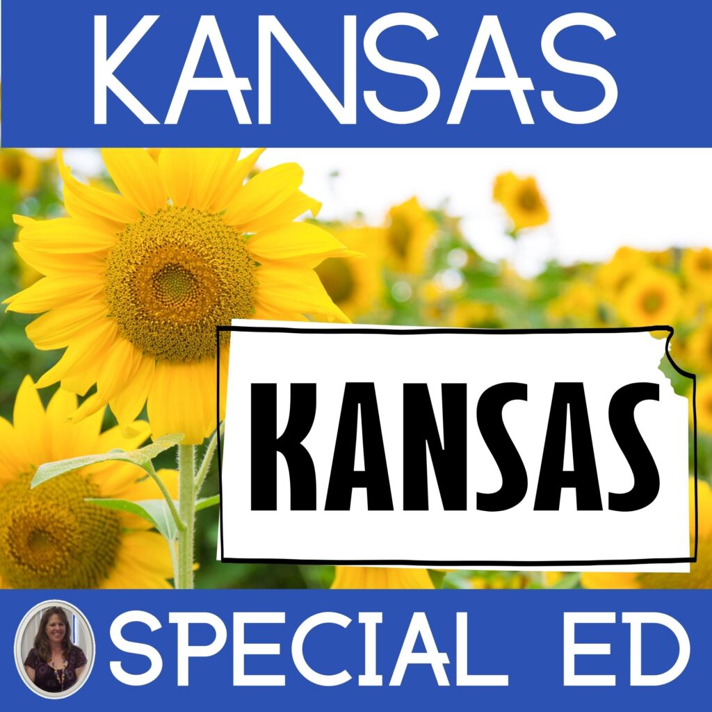 Kansas State for Special Education PRINT and DIGITAL US States ...