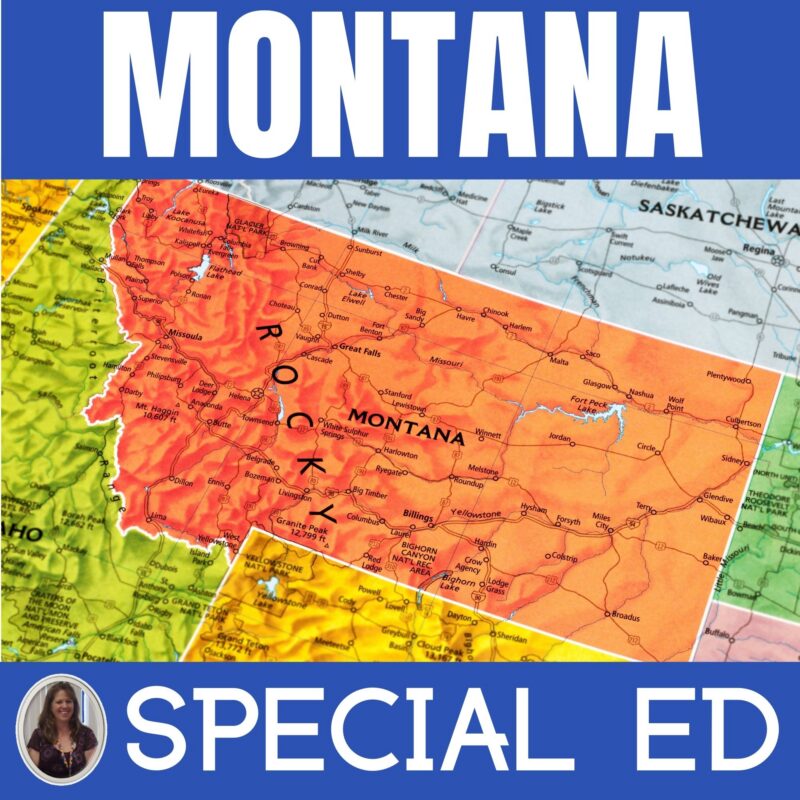 Montana State for Special Education PRINT and DIGITAL US States ...
