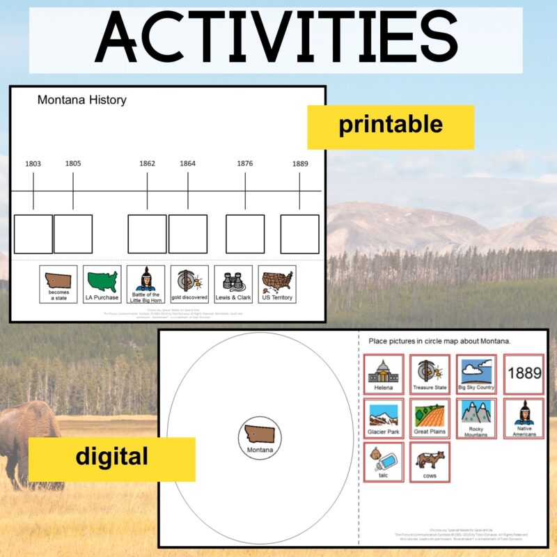 Montana State for Special Education PRINT and DIGITAL US States ...