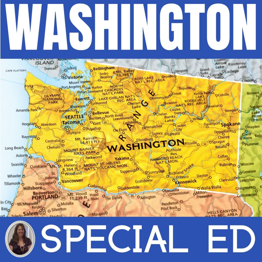 Washington State for Special Education PRINT and DIGITAL US States ...