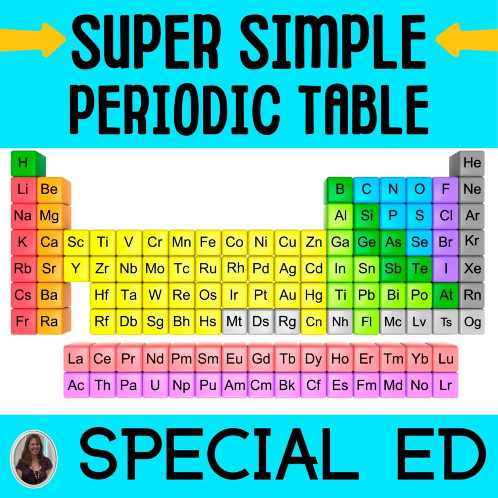 Super Simple Periodic Table of Elements Worksheets Activities Special ...