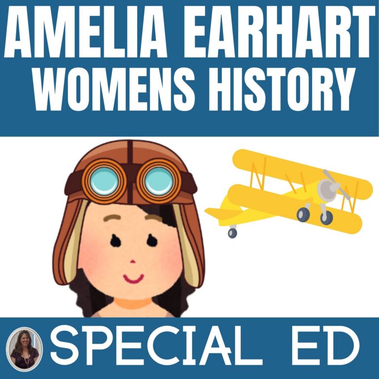 Amelia Earhart Women's History Month Special Education Women in History ...