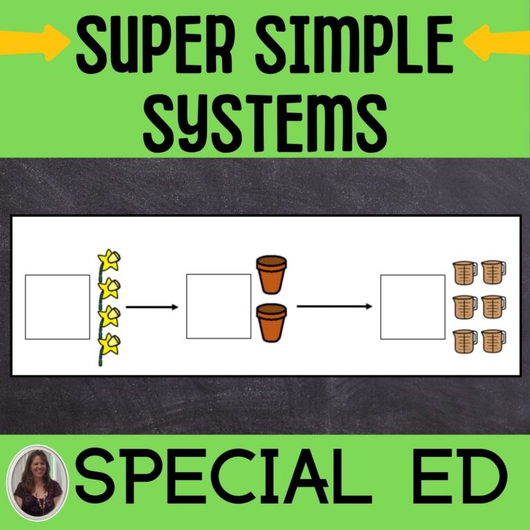 Super Simple Systems of Equations High School Special Education Easy ...