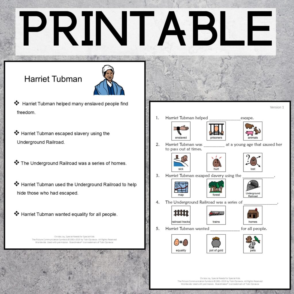 Harriet Tubman, An Amazing Woman Who Changed History • Special Needs ...