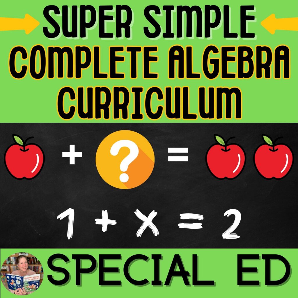 Super Simple Complete Algebra 1 Curriculum Special Education Math ...