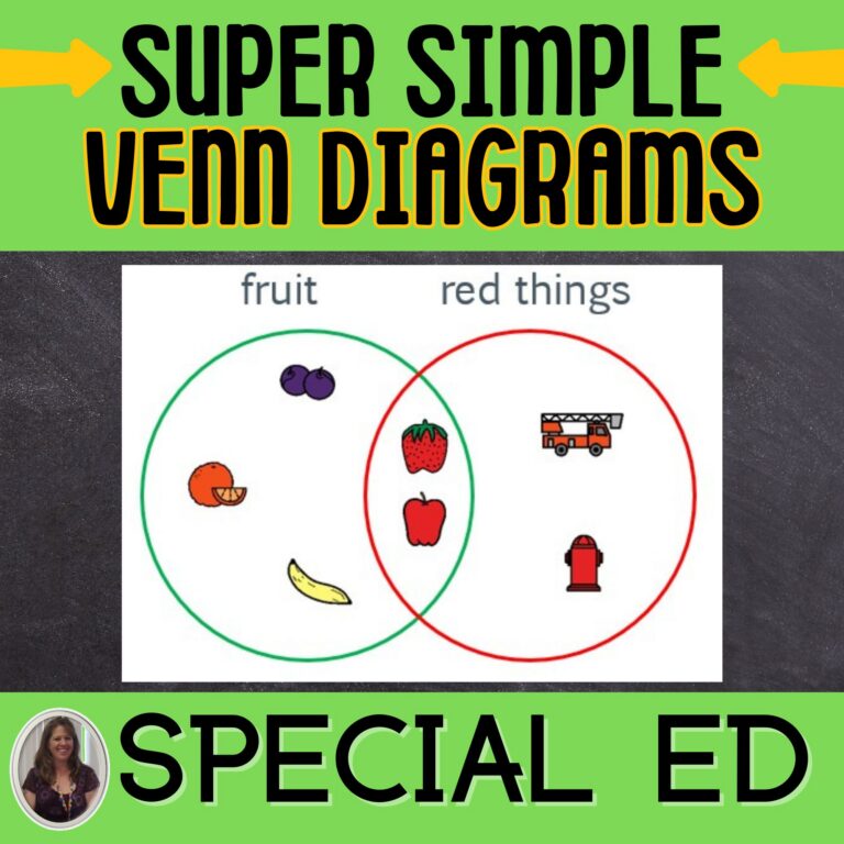 Super Simple Venn Diagrams & Hands On Activities Special Education ...