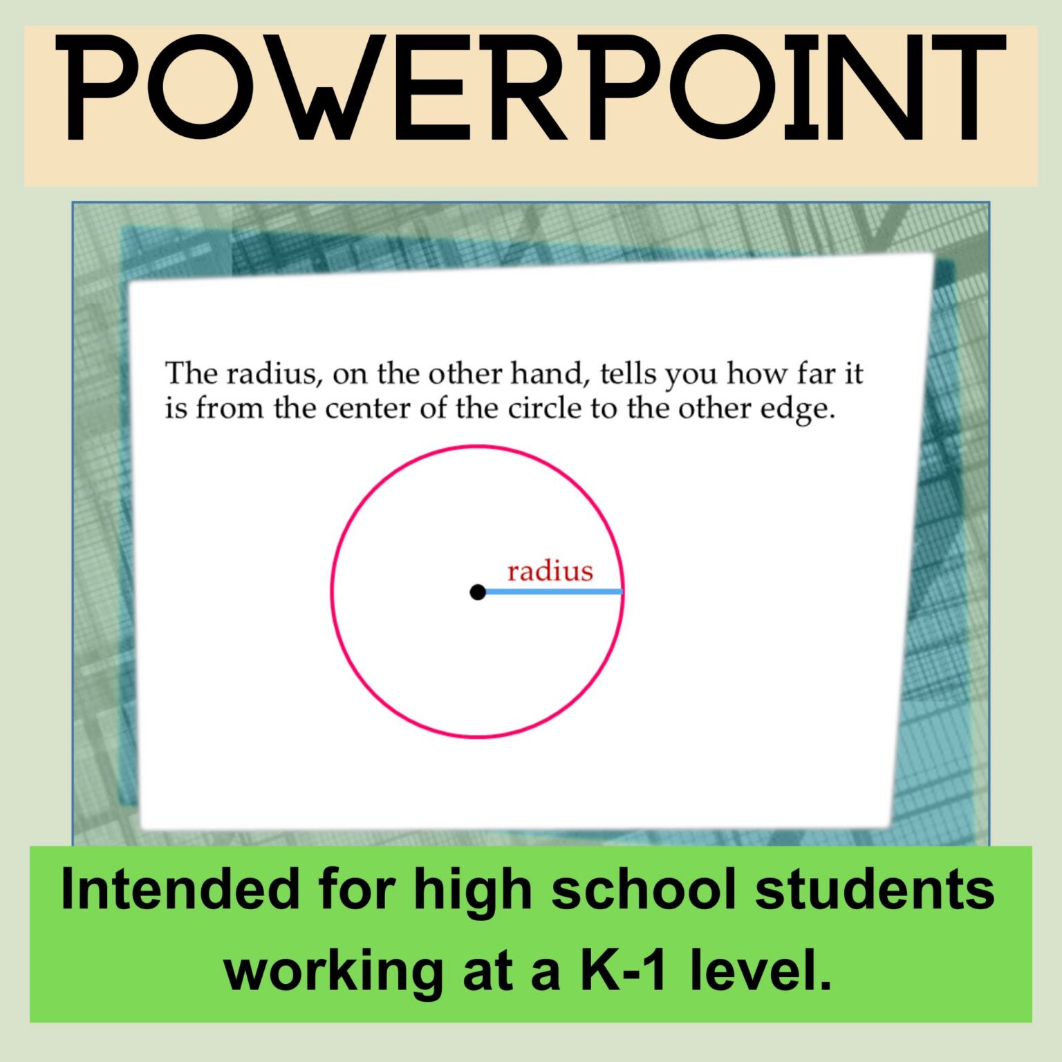 Super Simple Circles All Around Us Special Education Radius Diameter ...