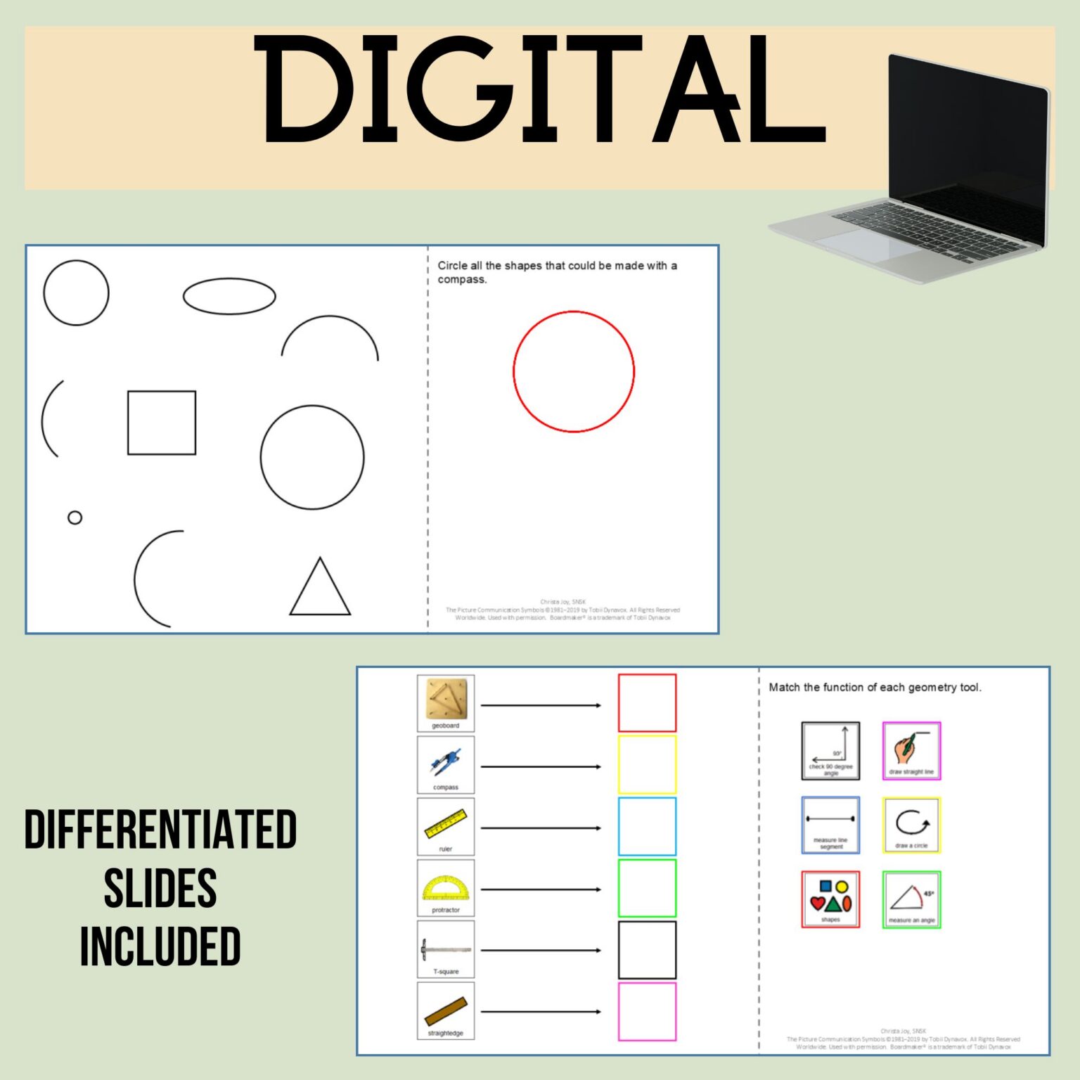 Super Simple Geometry Tools Special Education First Day Geometry ...