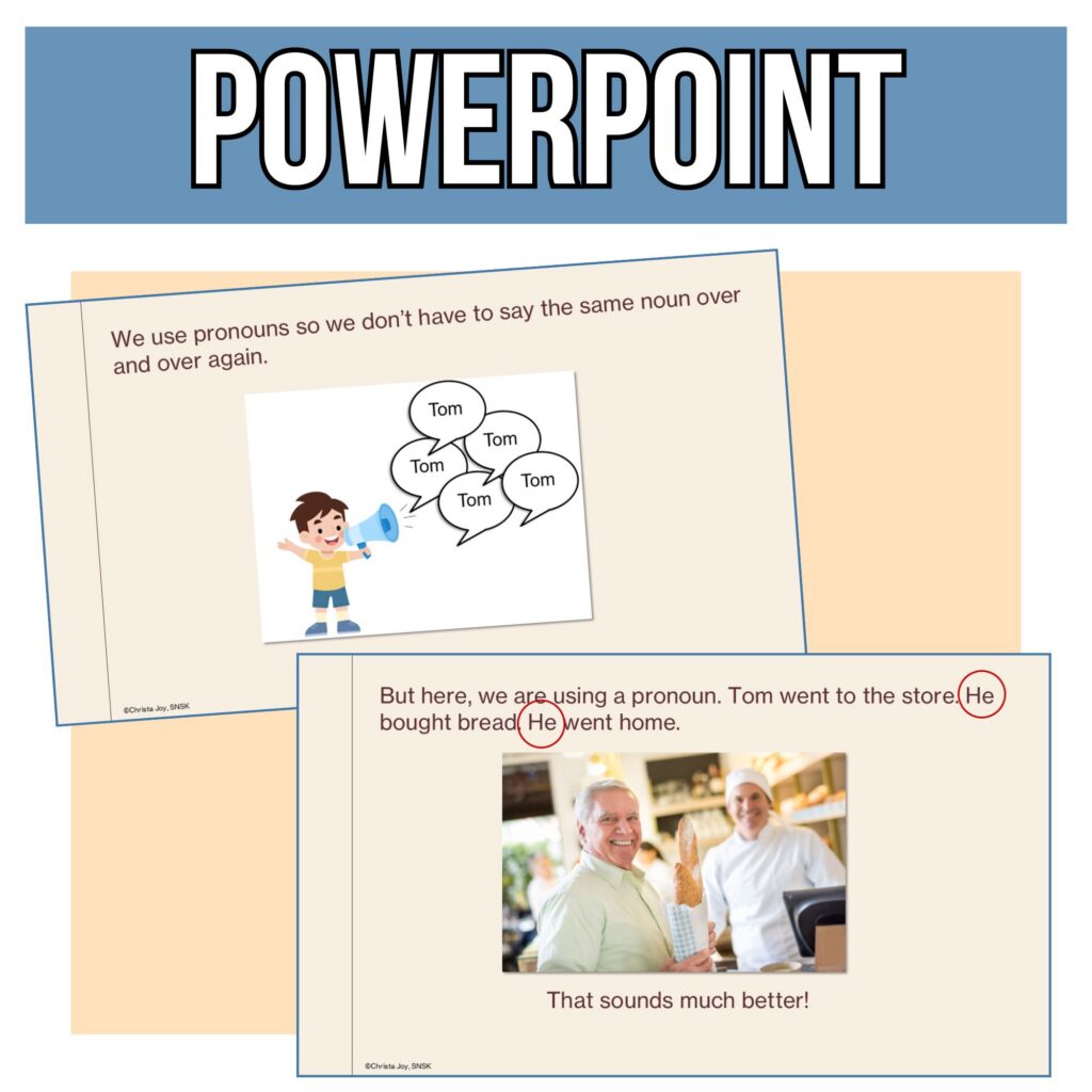 Singular and Plural Pronouns Special Ed Nouns & Pronouns Worksheet ...