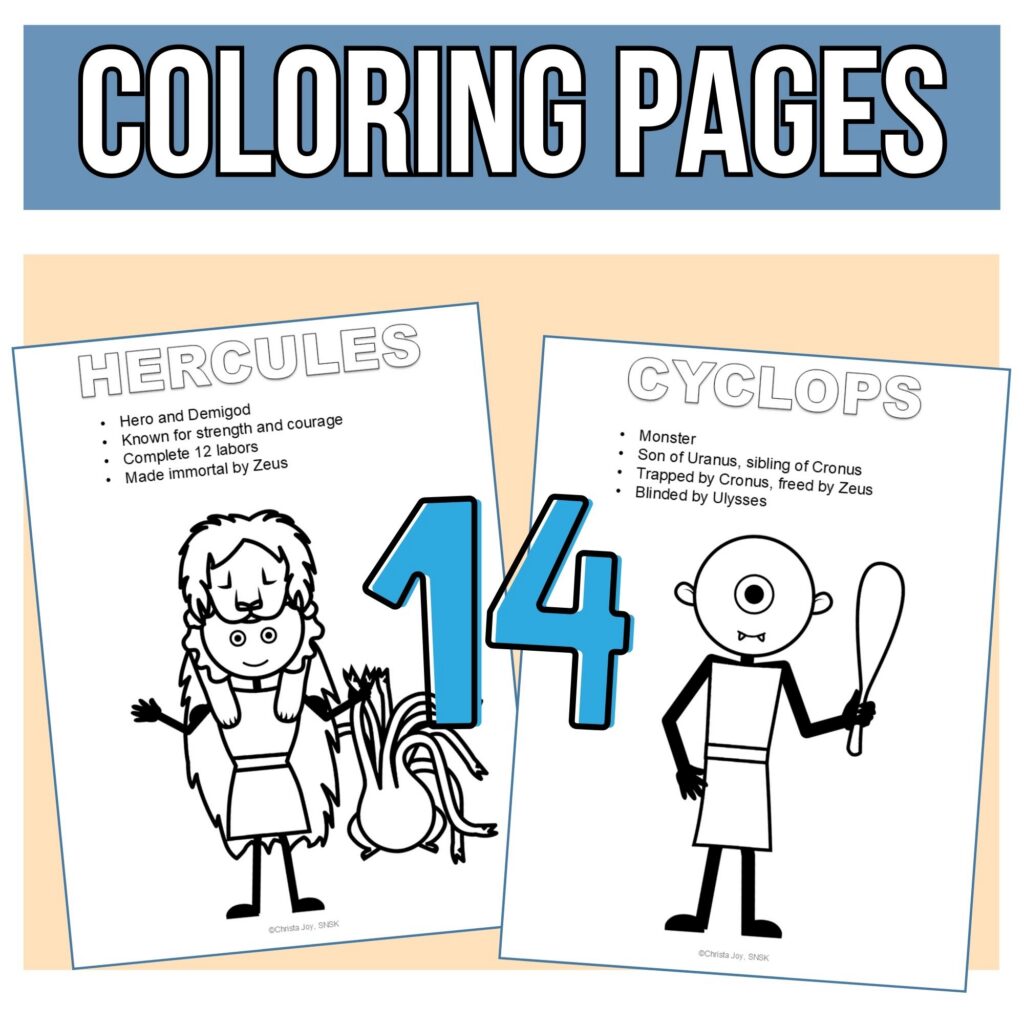 Intro to Greek Mythology Middle School Greek Mythology Worksheets ...