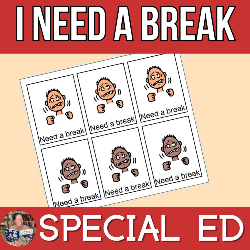 I Need a Break Card Break Card Visuals Taking a Break Social Story ...