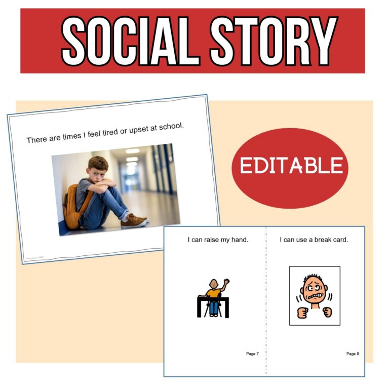 I Need a Break Card Break Card Visuals Taking a Break Social Story ...