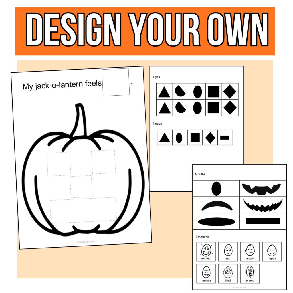 Jack-o-lantern Faces, Emotions, Coloring Design a Jack-o-lantern ...