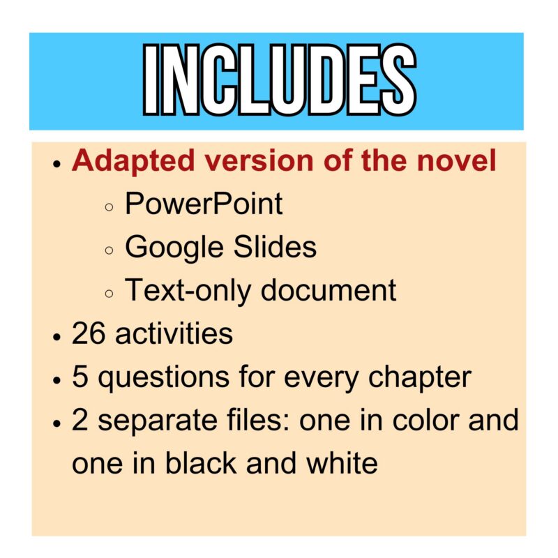 Alice in Wonderland Adapted Novel Study Special Ed Activities ...
