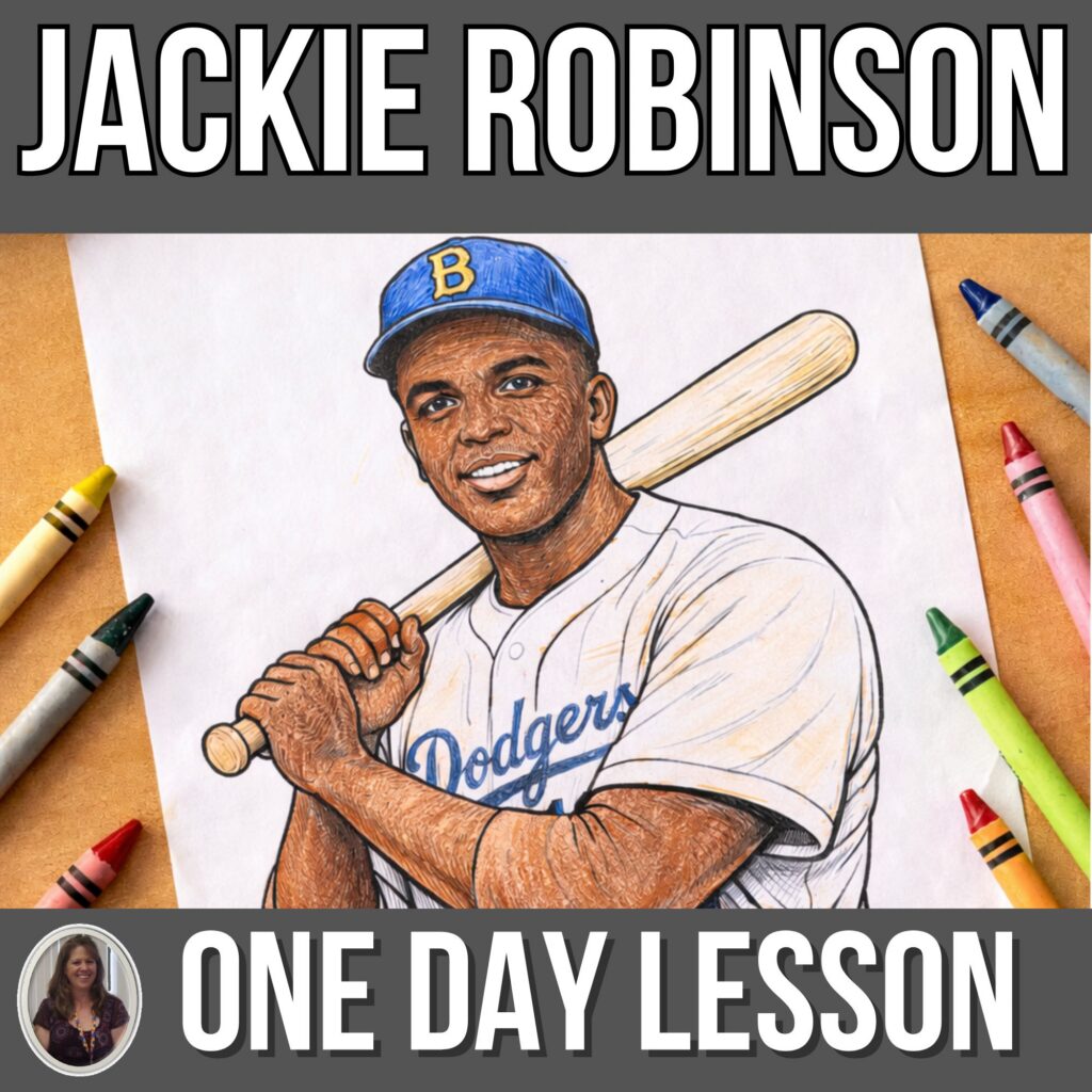 Jackie Robinson Craft & Lesson Black History Month Activities Special ...