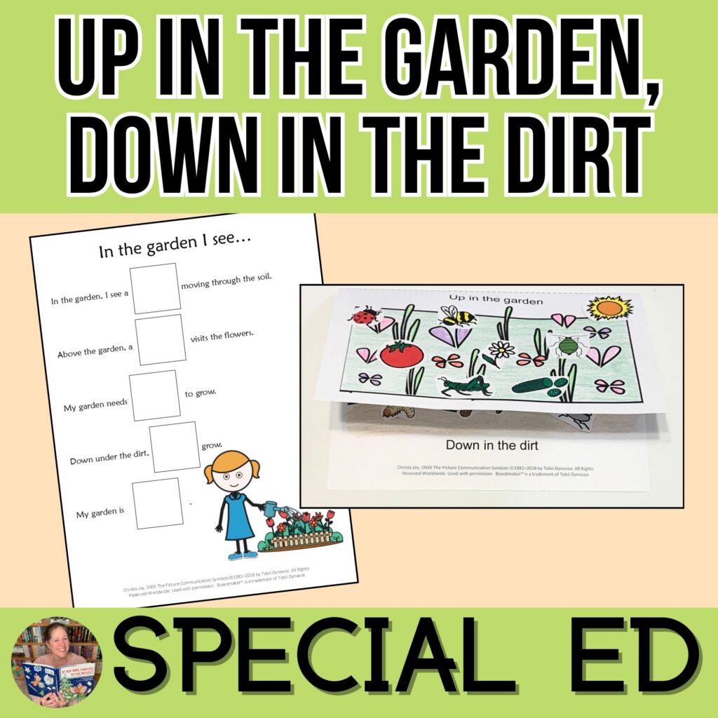 Up in the Garden, Down in the Dirt Spring Activities Autism Spring Read ...